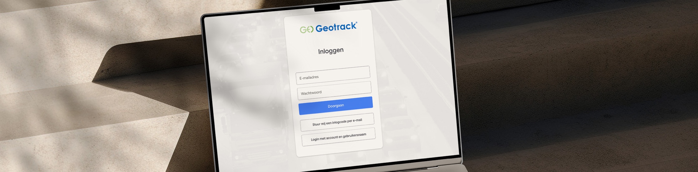 Inloggen bij Geotrack